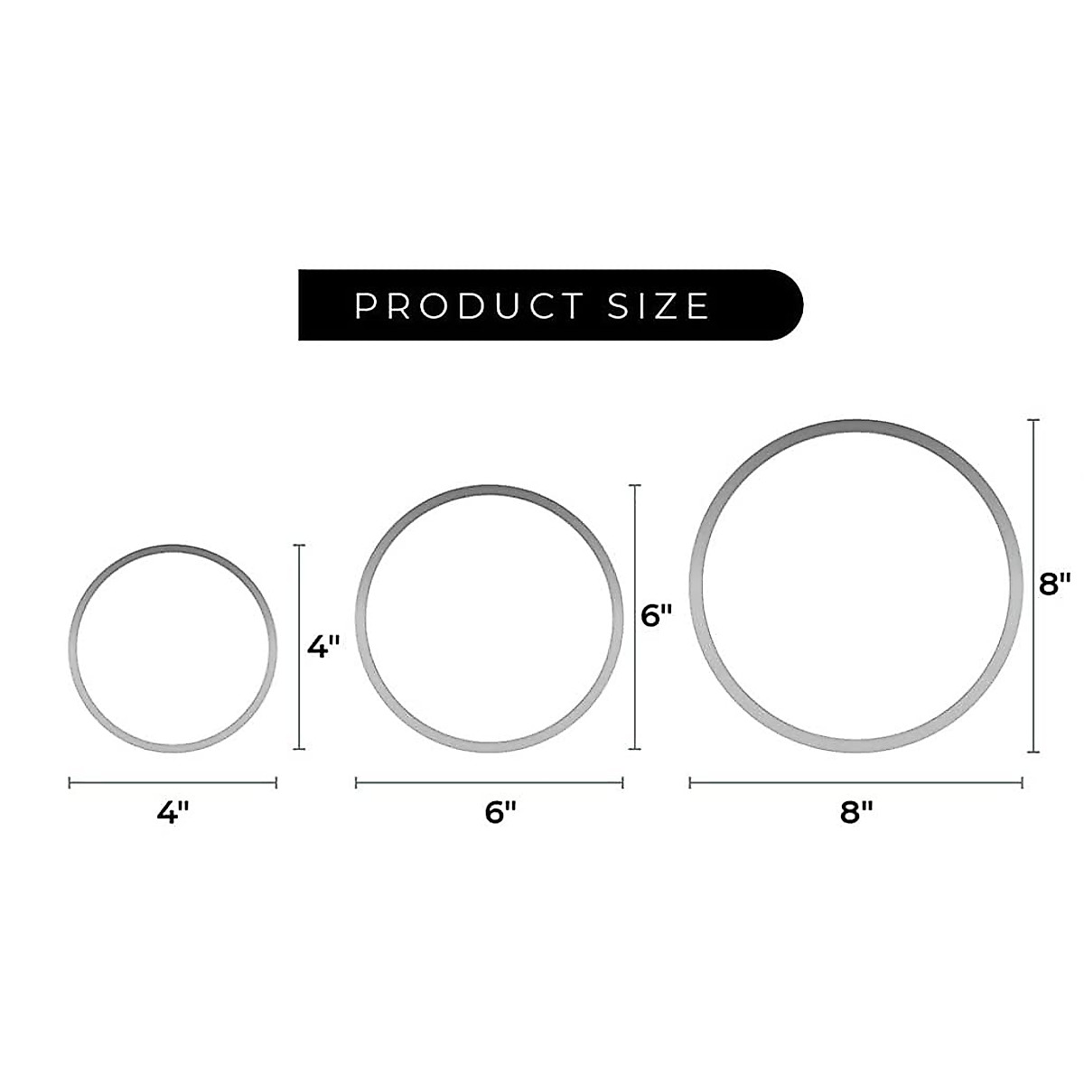 Siking Stainless Steel 4 / 6 / 8 Inch Round Cake Ring Mold Round Cutter Pancake Mold For Mousse Cheese Cookie Salads Onigiri (Round), H 11- 3