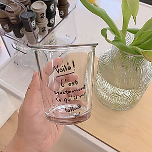 GIVSSES Coffee Cup - 11 oz Cute Beer Cups - Coffee Mug - Clear Iced Coffee Cup - Beer Cup - Iced Coffee Glass Cups - Coffee Bar Accessories