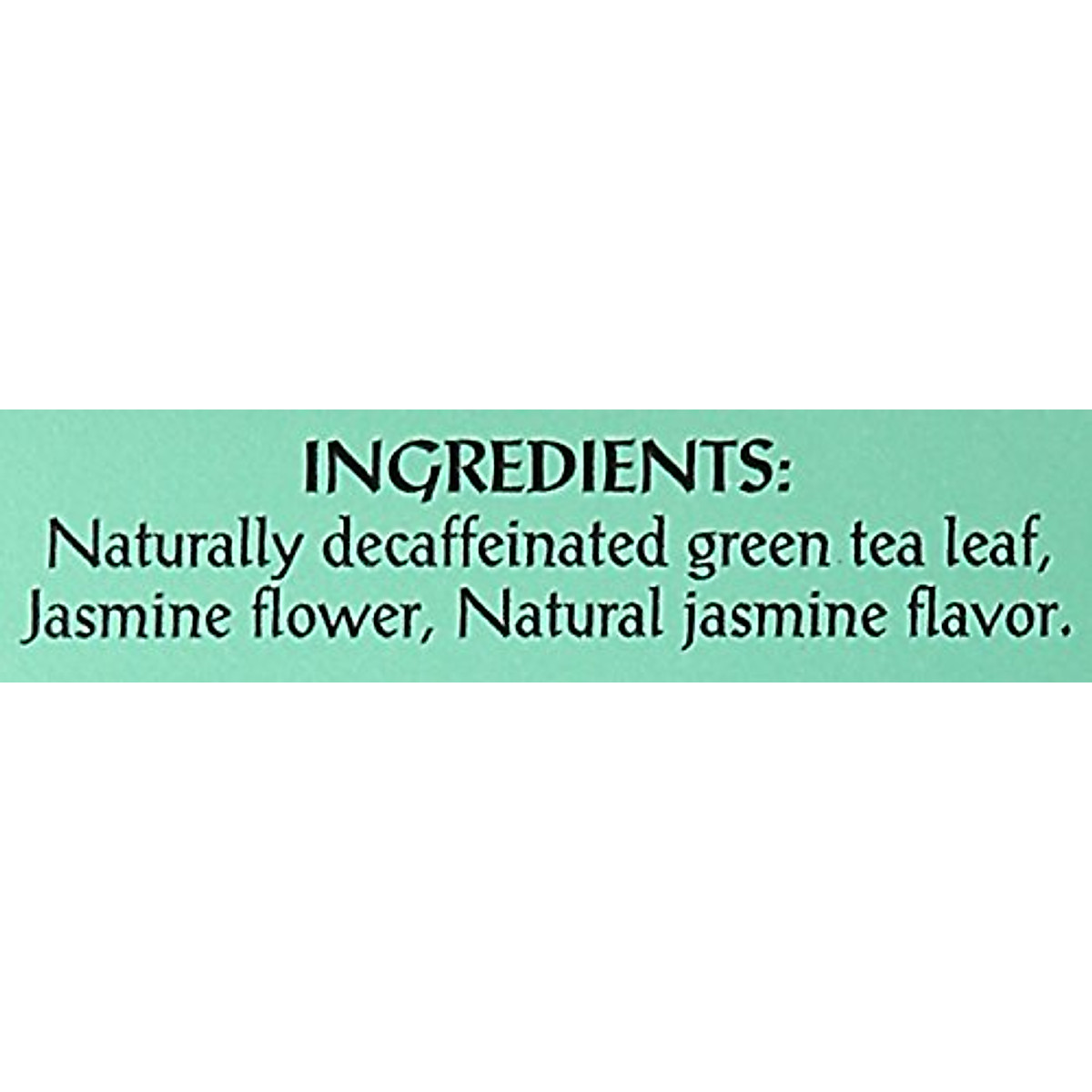 Triple Leaf Tea Jasmine Green Tea, Decaffeinated, 20 Count