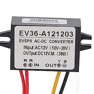 Step Down Converter Power Converter Waterproof Step Down Volt Converter AC 10-28V to DC 12V Converter AC-DC Step Down Power Module(3A)
