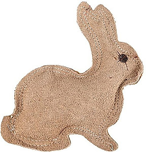 SPOT By Ethical Products Dura-Fused Leather Interactive Durable Dog Squeak Toy for Large and Small Dogs - Small - Rabbi