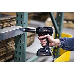 WEN Cordless Impact Wrench, Brushless with 20V Max 2.0 Ah Lithium-Ion Battery and Charger (20107)
