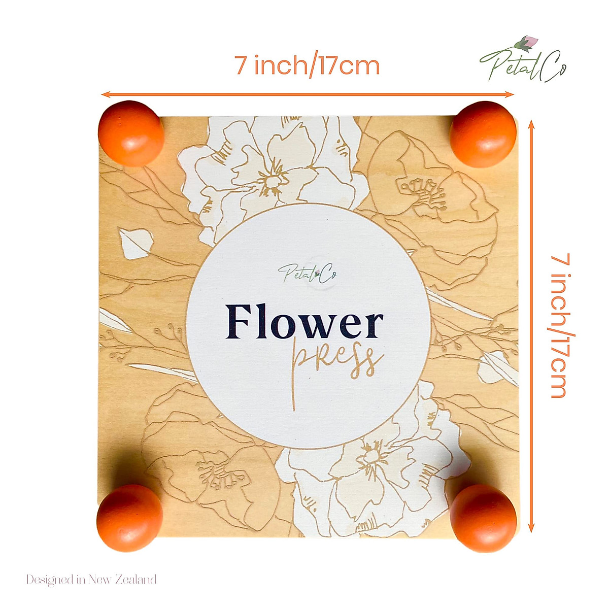 Petal Co Kid's Flower Press Kit & Leaf Press | Free EBook on Flower Pressing | Wooden Art Kit | Pressed Flower Art Kit | Gift for Kids | Flower Pressing Kit for Adults Too. Plant Press Kit.