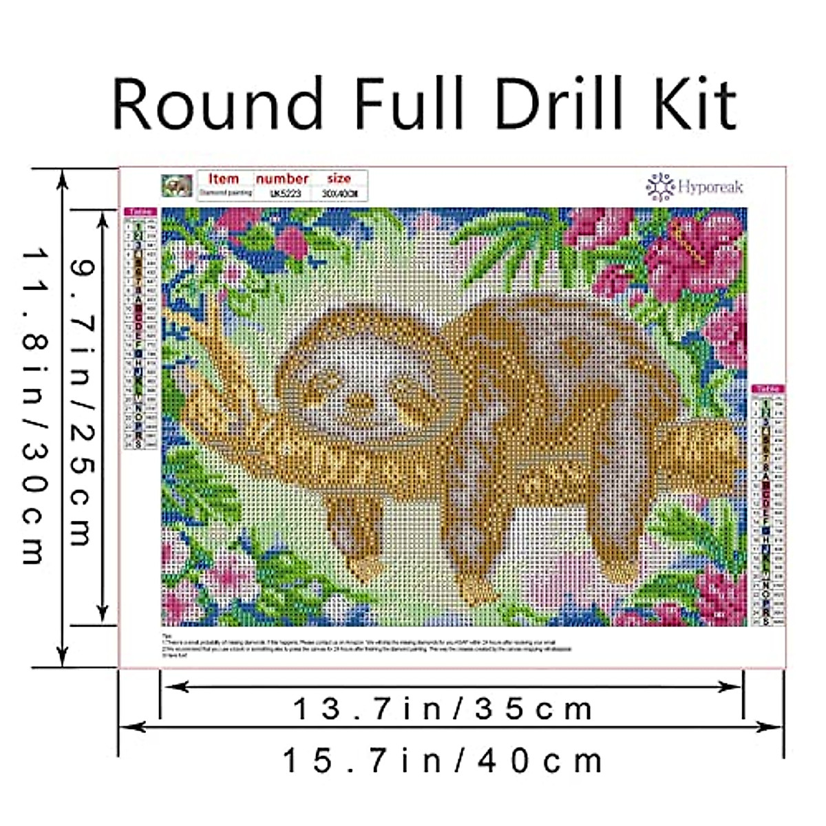 Hyporeak Diamond Painting Kits for Adults,Diamond Art Kit,5D Diamond Painting Kit Full Drill Round for Gift,Wall Decor,Relaxing(12x16)