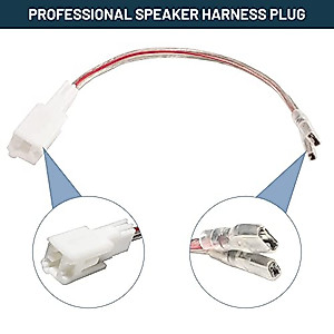 NuIth Front Door Speaker Adapter W/Speaker Wiring Harness Replacement for 2018-2022 Toyota Camry,RAV4, Tacoma Outback 6" X 9" Aftermarket Door Speaker Spacer Ring Bracket 6.5” / 6.75"