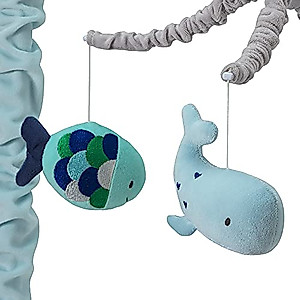 Lambs & Ivy Oceania Musical Nursery Crib Mobile - Ocean, Whale, Underwater Theme