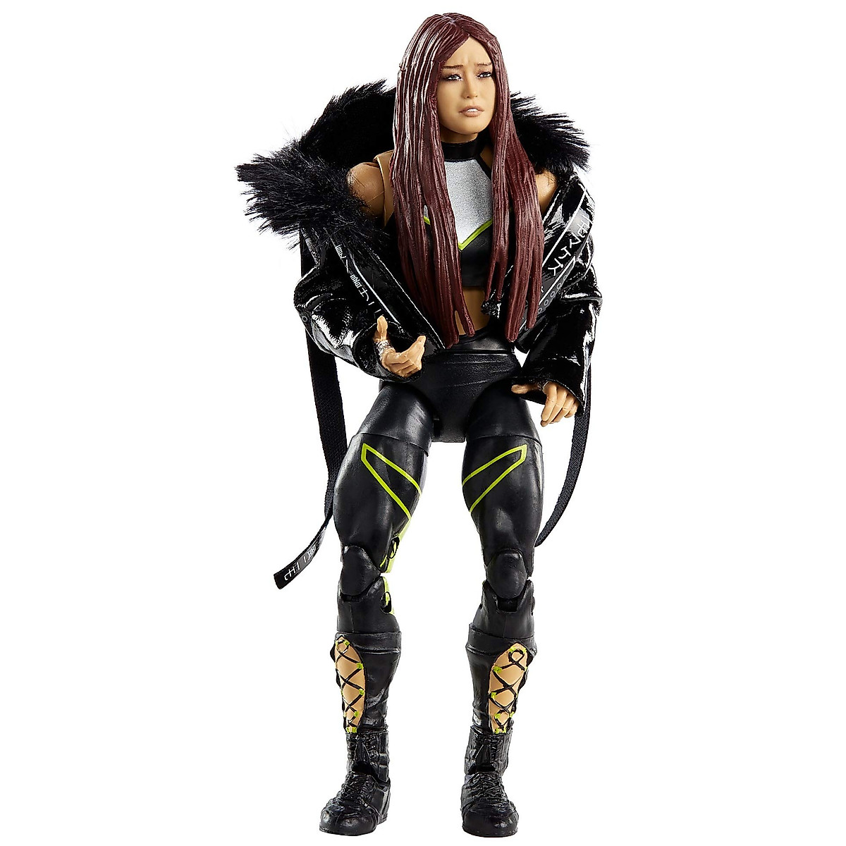 WWE Lo Shira Elite Series #79 Deluxe Action Figure with Realistic Facial Detailing, Iconic Ring Gear & Accessories