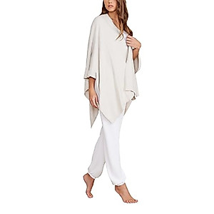Barefoot Dreams® CozyChic Lite® Heathered Weekend Wrap, Pearl, One Size