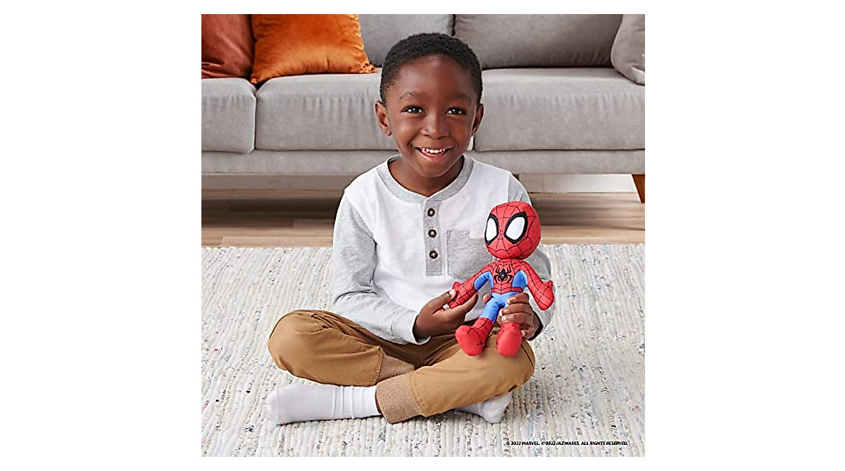 Spidey and His Amazing Friends Web Flash Spidey Plush - Light Up Signal Toy
