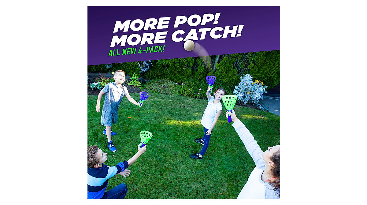 Geospace Pop 'N Catch Game 2-Pack for Indoor & Outdoor Play