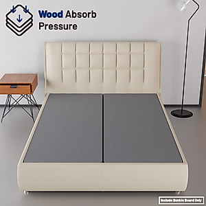 Continental Sleep, 1.5-Inch Split Fully Assembled Bunkie Board for Mattress/Bed Support, King, Grey.