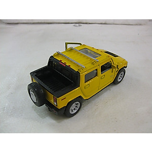 KiNSMART 2005 H2 Hummer SUT Yellow 5" 1:40 Scale w/Pull Back Action
