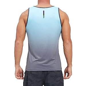 EZRUN Men's Tank Tops Quick Dry Workout Swim Beach Shirts Sleeveless Shirts for Bodybuilding Gym Fitness Training