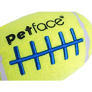 Petface Squeaky Rugby Tennis Ball