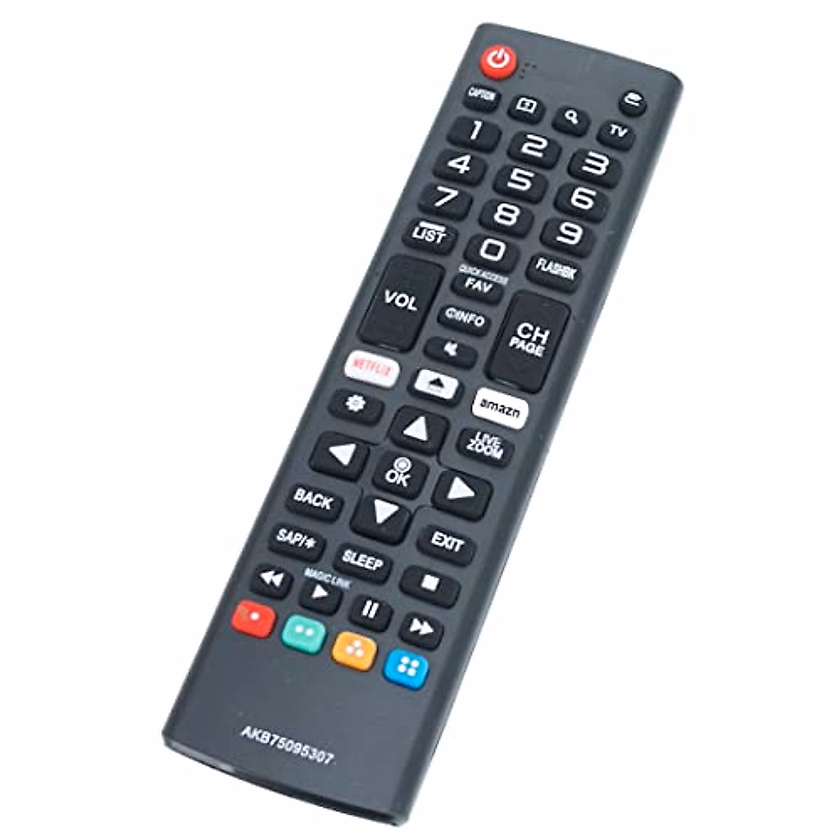 AKB75095307 Replacement Remote fit for LG TV 65UJ6540-UB 60UJ6540-UB 70UJ6570-UB 55UJ6540-UB 43UJ6560-UF 49UJ6560-UF 55UJ6580-UE 65UJ6520-UD 65UJ6580-UE 70UJ6520-UA 75UJ6470-UC 75UJ657A-UB