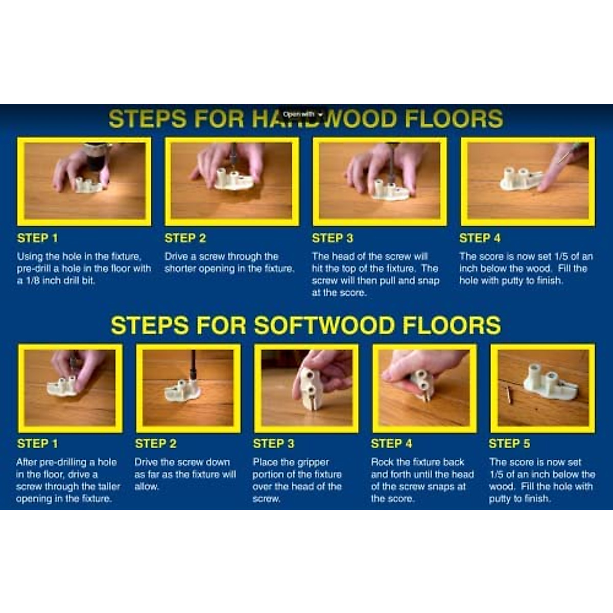 Squeeeek No More/o'berry Counter Snap Kit (3232) for Hardwood Floors