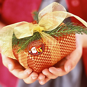 560PCS Christmas Sticker for Envelope, 1.5" Round Merry Christmas Sticker, 8 Designs Christmas Decoration Envelope Seal Sticker Card Gift Envelope Box