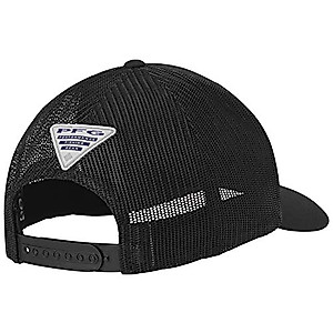 Columbia Unisex PFG Mesh Snap Back Ball Cap, Black, Hook