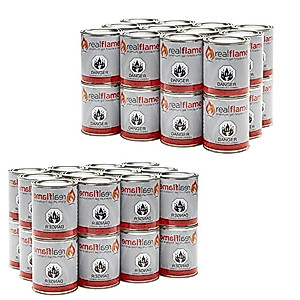 Home Square 2 Piece Set with Two 24 Packs of 13 oz Gel Fuel Cans for Fireplace
