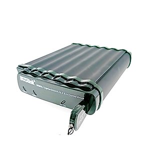 BUSlink CSE-20TG2C CipherShield 256-bit AES USB-C/eSATA FIPS 140-2 Level 2 HIPAA USB 3.2 Gen 2 Hardware Encrypted External Desktop Hard Drive (20TB)