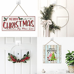 DGYB 20 Pcs Clear Adhesive Hooks for Hanging 22lb Self Adhesive Wall Hooks Heavy Duty Waterproof Transparent Sticky Hooks for Shower Home Bathroom Kitchen Office