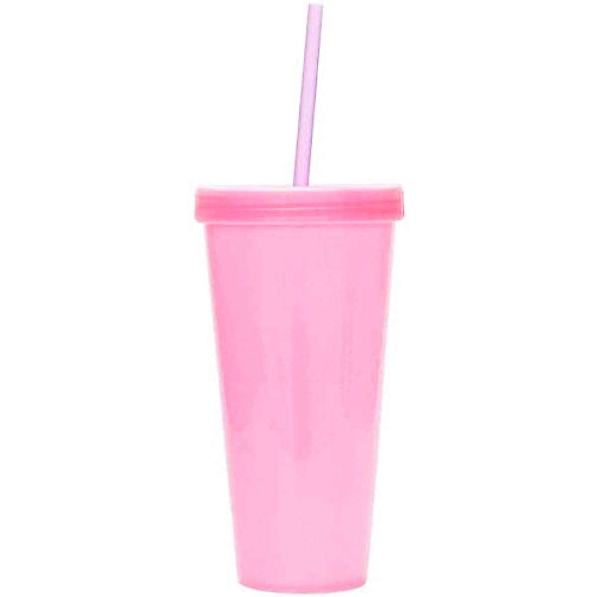 Silver Buffalo Disney Lilo and Stitch Angel Coconut Flowers 2 Pack Color Change Plastic Tumbler, 24-Ounce