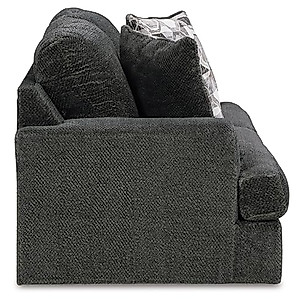 Signature Design by Ashley Karinne Casual Loveseat with Non-skid Legs, Gray