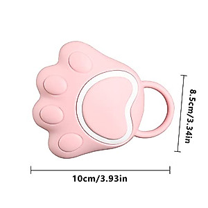 INGVY Dry Brushing Body Brush Shower Brush Fast Foaming Silicone Scrubbing Artifact Full Body Massage Brush Bathroom (Color : Pink)