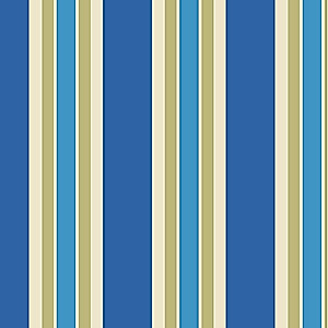 Stitch & Sparkles 100% Cotton Duck 45" Width Large Stripe Azure Tan Color Sewing Fabric by The Yard