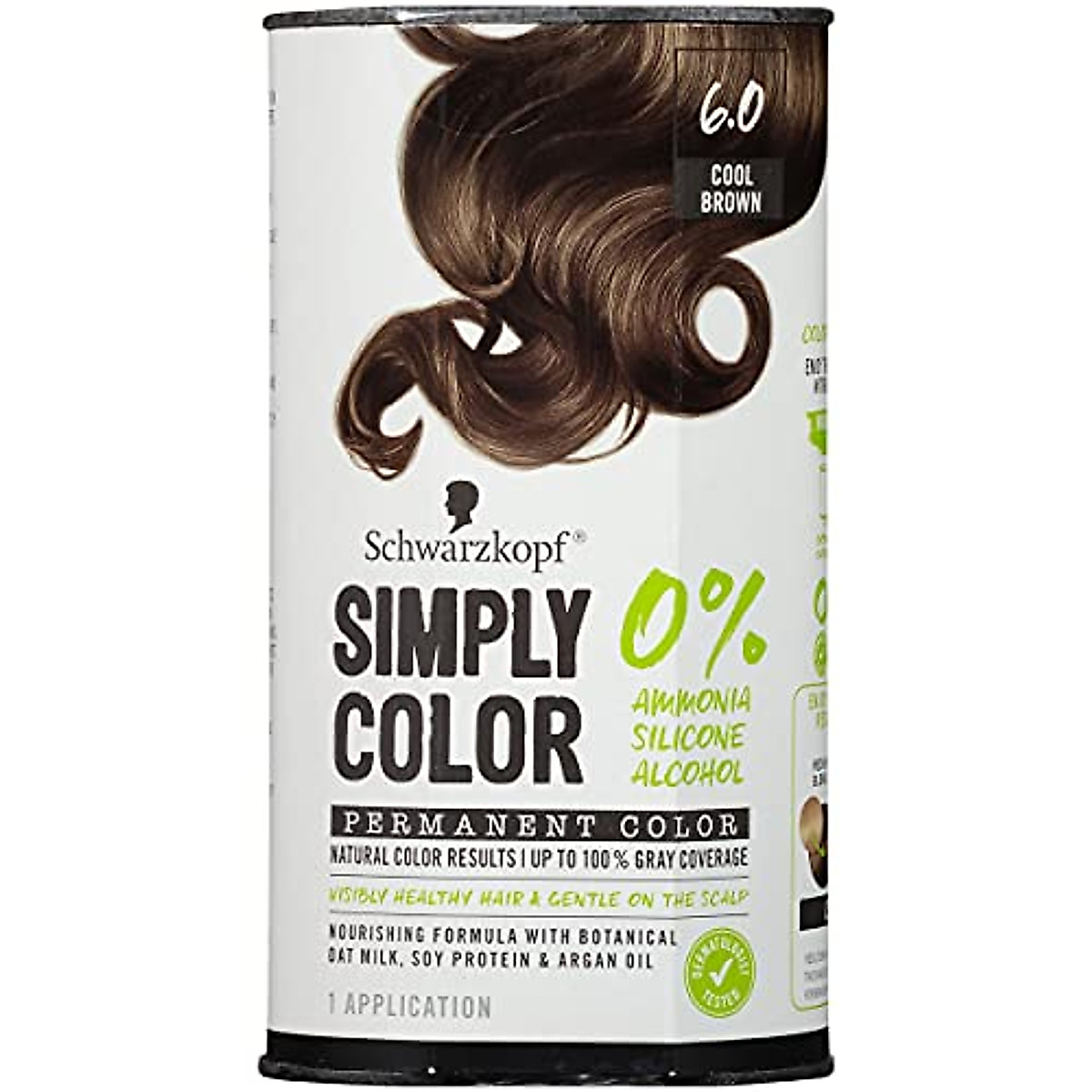 Schwarzkopf Simply Color Permanent Hair Color, 6.0 Cool Brown