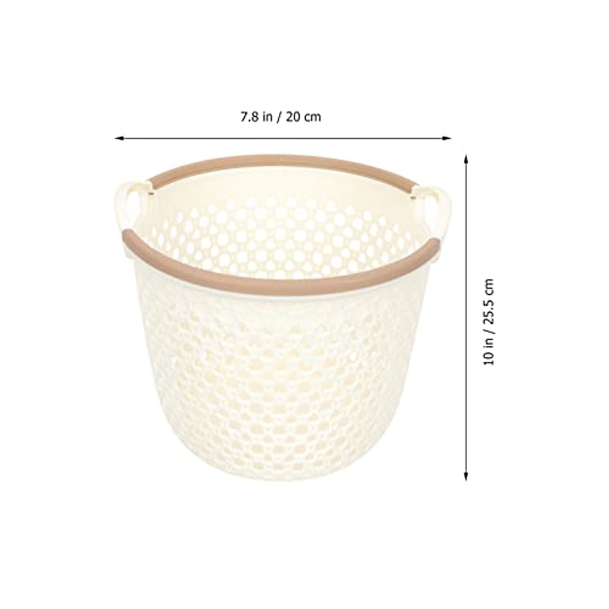 Plastic Laundry Basket Laundry Hamper Reusable Plastic Clothing Basket with Handles Dirty Clothes Storage Organizer for Sundries Throws Pillows Towels Dirty Clothes Hamper