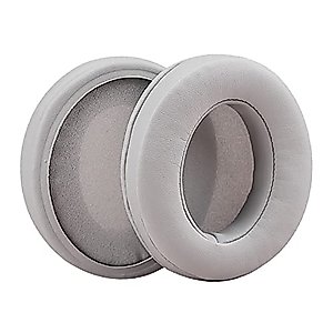 Replacement Earpads Protein Leather Ear Pads Cushions Cover Repair Parts Compatible with Razer Kraken BT Kitty Edition Wireless Headphones (Grey)