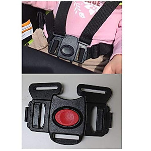Black 5 Point Harness Buckle Clip Replacement Part Seat Safety for Graco Pace Stroller for Babies, Toddlers, Kids, Children