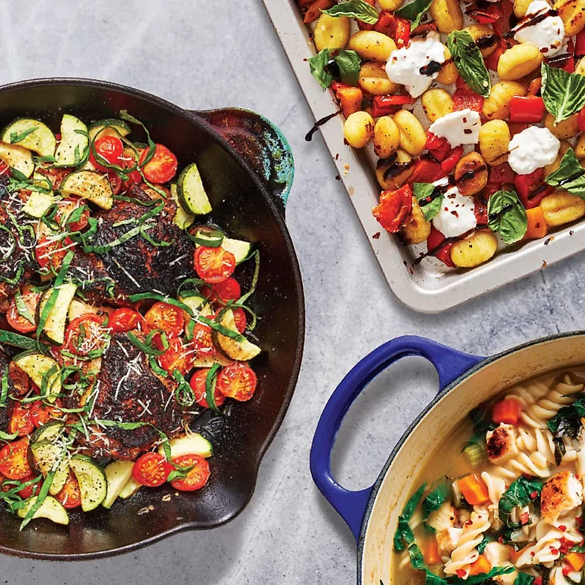 Delish One Pan - A Delicious and Easy Way to Plan Meals in a Skillet, on a Sheet pan, and More!…