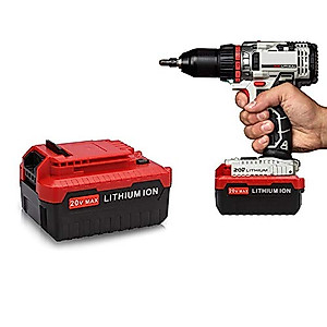 Biswaye 2-Pack 20V MAX Lithium Battery PCC685L Replacement for Porter Cable 20V Battery PCC681L PCC680L PCC682L PCC683L 20V Drill Tools PCC601 PCC670 PCCW205B Battery