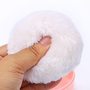 Isabelvictoria Powder Puff Portable Baby Kid's Soft Body Talcum Powder Puff Sponge + Box Case Container Useful