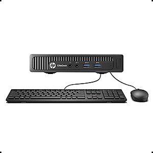 HP EliteDesk 705 G2 Desktop Mini Computer PC, AMD A8 PRO-8600B Quad Core up to 3.0 GHz, 16G DDR3L, 500G, WiFi, Bluetooth, Windows 10 Pro 64 Bit-Supports English/Spanish/French (Renewed)