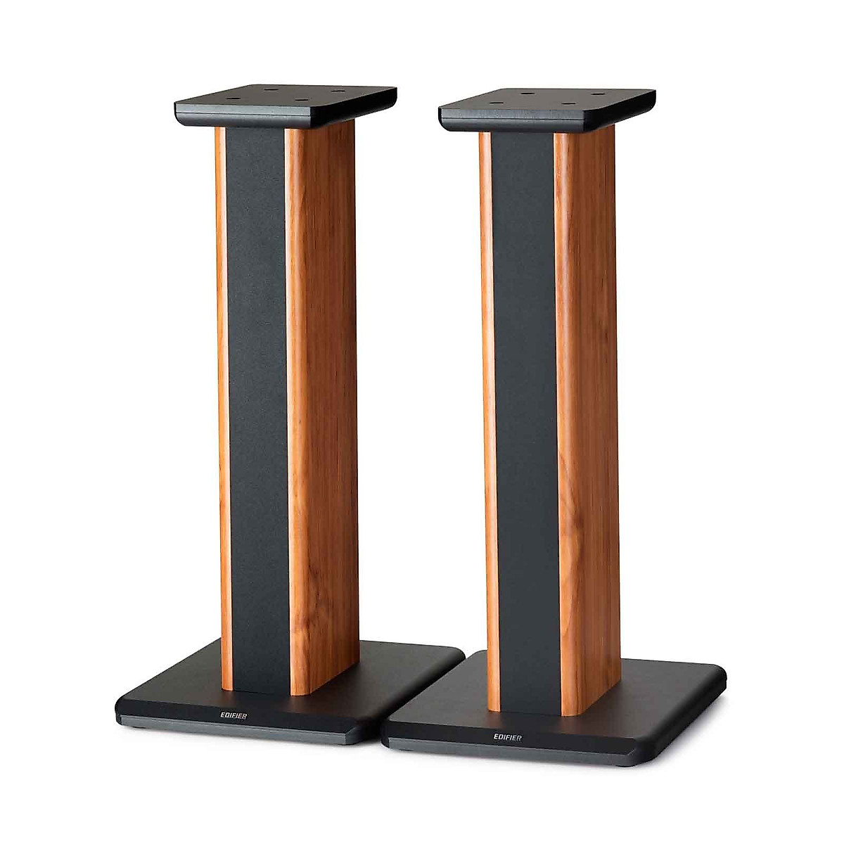 Edifier SS02 25.6 inch Wood Grain Speaker Stands for S1000DB / S2000PRO/ S1000MKII Hollowed Stands for Optional Sand Filling Tuning - Pair