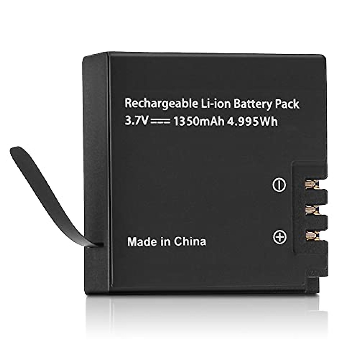 GeeKam 1350mAh Battery (3 Pack) with 2-Channel Charger for AKASO Brave 7 LE, Victure AC940/AC960, XTU S3, WOLFANG ‎GA400/GA420, Campark V40, Rollei 6s Plus/8s Plus/9s Plus