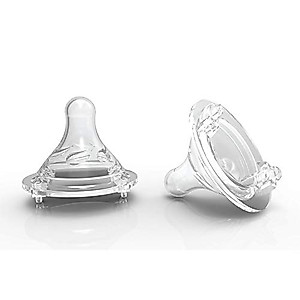 Avima Newborn Baby Bottle Starter Set. Anti-Colic Wide Neck Bottles with Slow and Medium Flow Nipples. 22 Piece Set