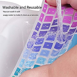 Colorful Keyboard Cover for Acer Chromebook Spin 11 311 CP311 511 512/Chromebook 11 CB3-131 CB3-132 CP311 C738T CB5-132T/Chromebook Spin 713 CP713 R13 CB5-312T/Acer Chromebook 14" 15.6",Rainbow