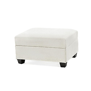 VanAcc Sofa Comfy Sofa Couch with Extra Deep Seats, Modern Sofa- Ottoman Sofa, Couch for Living Room Apartment Lounge, Beige Chenille