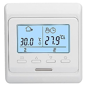 LANTRO JS Programmable LCD Thermostat for Floor and Water Heating,ME5516