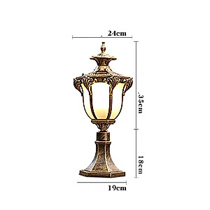 Enlylyog Fashion Simple European Style Home Outdoor Garden Lamp Villa Aisle Gate Wall Head Lamp Lawn Waterproof Stigma Wall Lamp