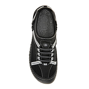 Jambu Women's JBU, Tahoe Slip-On - Wide Width Black/White