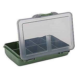 01 Fishing Lure Boxes, PP Plastic Fishing Accessory Box Bait Storage Case Fishing Tackle Accessory Box Mini for Fishing(8 Cells)
