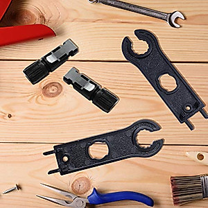 Garneck Pocket Tools Pocket Tools 10pcs Solar Spanners Wrench Plastic Solar Panel Connector Disconnecting Tool for Solar Panel Cable Connectors Assembly Universal Tool Universal Tool