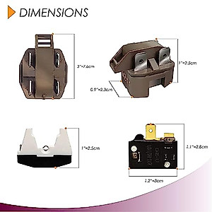 4387913 Refrigerator/Freezer Overload Relay Kit compatible with Whirlpool, Frigidaire,KitchenAid, GE, LG, Magic Chef. 4387913 7020935 4241370 4387766 4387836