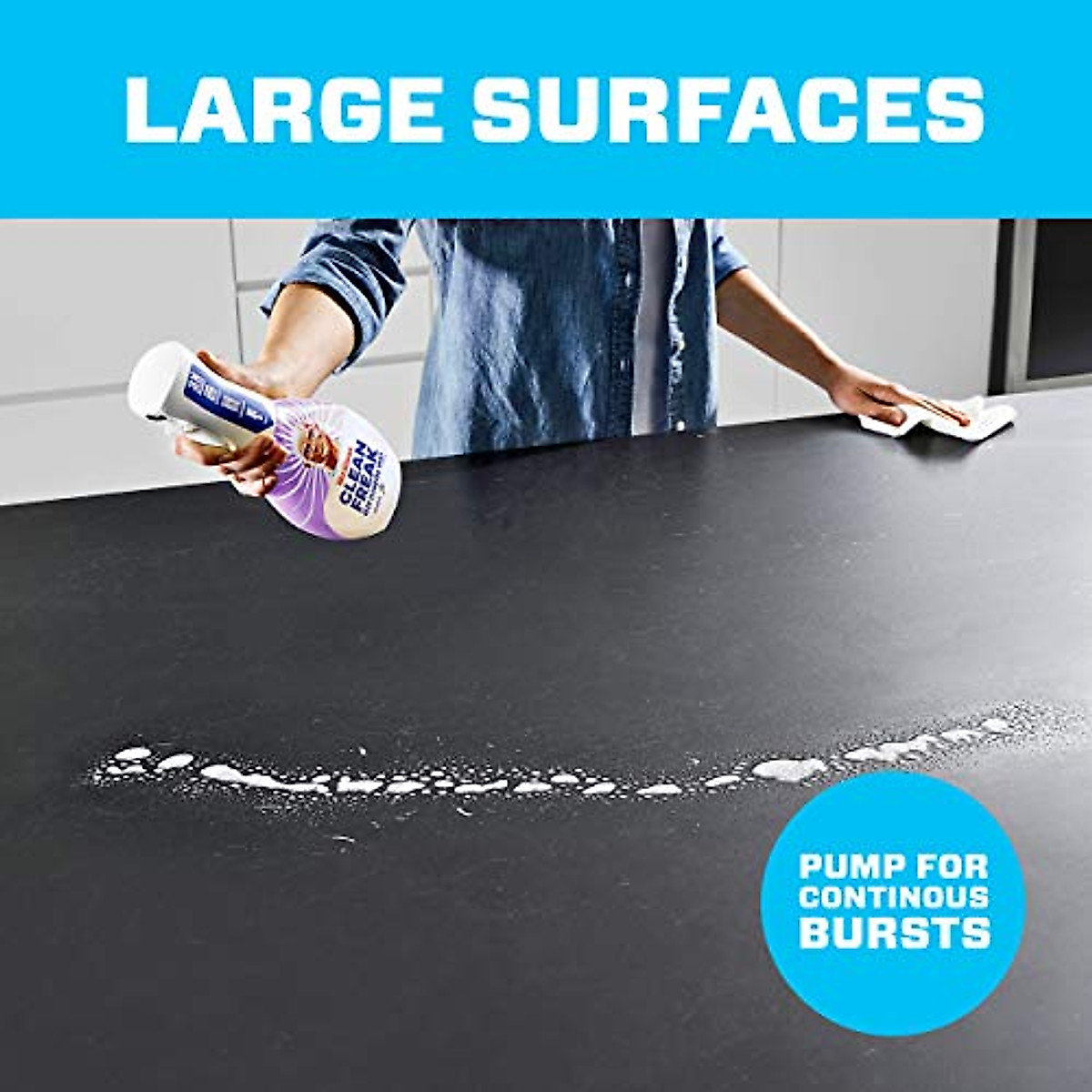 Mr. Clean All Purpose Cleaner, Clean Freak Mist for Bathroom & Kitchen Cleaner, Lavender & Lemon Scent, 3 Count (16 fl oz each)