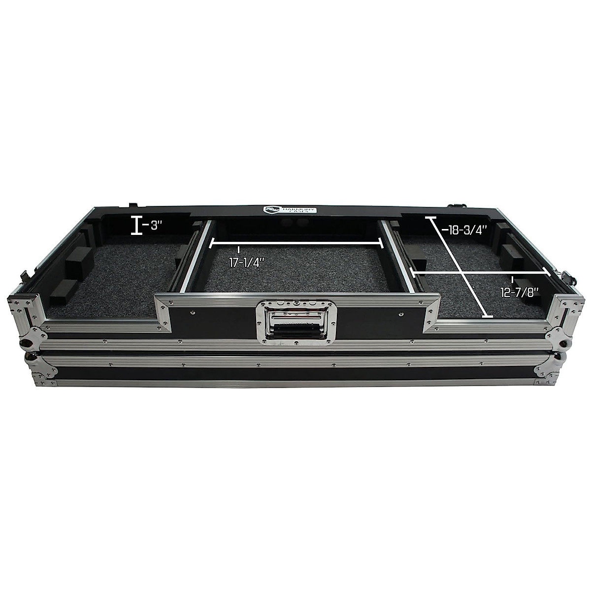 Harmony Audio HCCDJDJM2KW Coffin Flight DJ Custom Case Compatible with Pioneer DJM-2000 & CDJ-2000